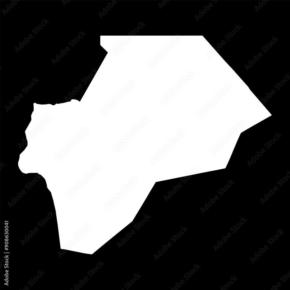 Maan governorate map, administrative division of Jordan. Stock Vector ...