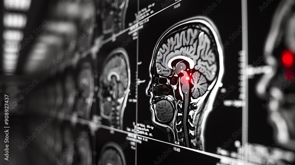 High-resolution MRI scans of the human brain reveal complex neural structures and pathways ...