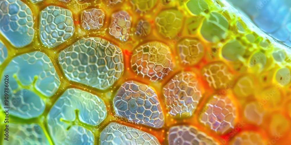 Microscopic view of Golgi Apparatus in a plant cell Micrograph of photo ...