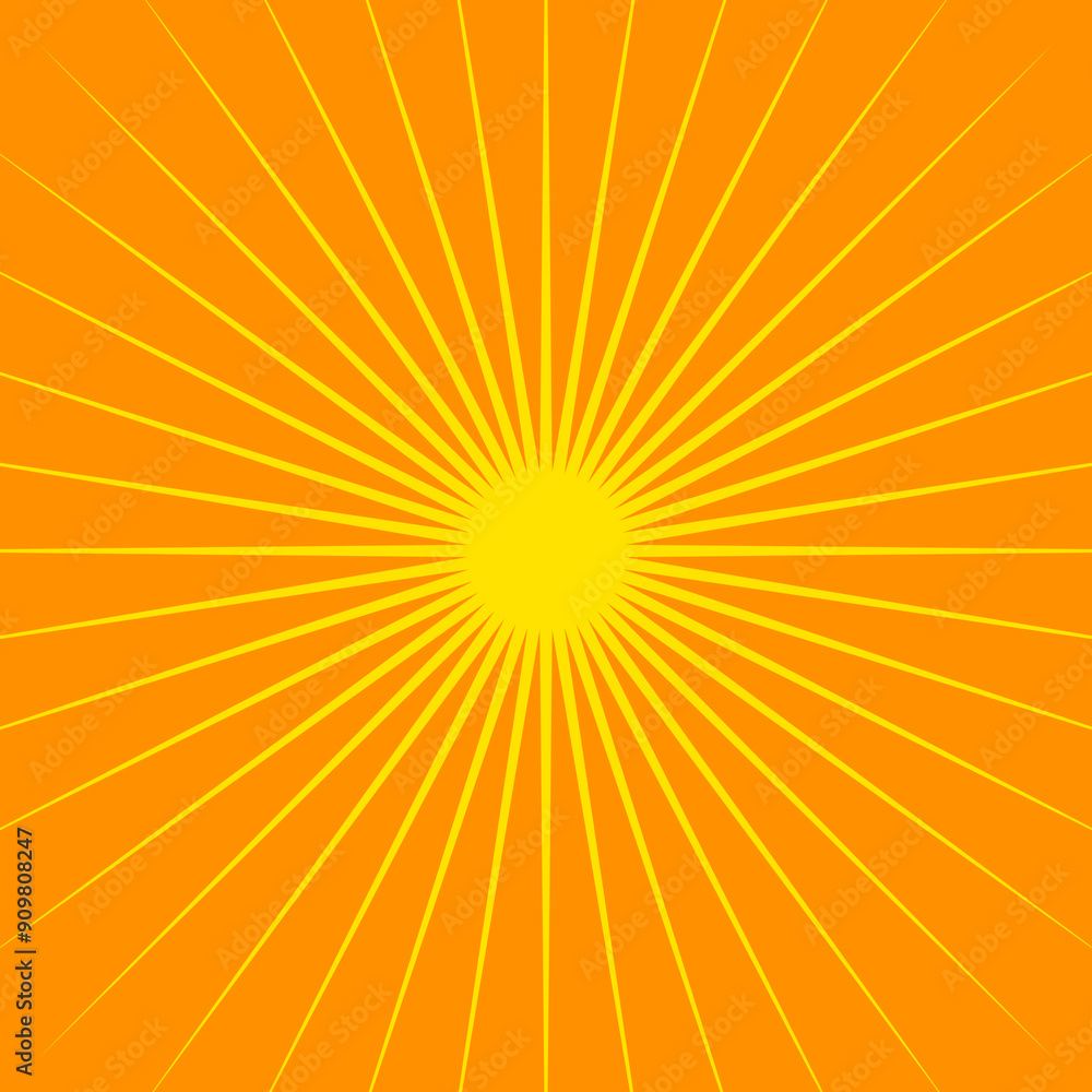 Orange and yellow sunburst colorful gradient background for design as ...