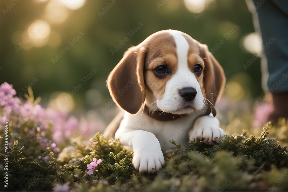 purebred puppy first world learning beagle time dog breed muzzle mammal ...