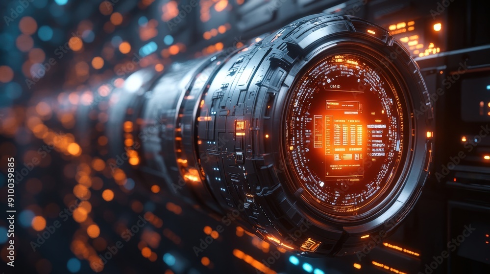 Marketing online with branding automation: A futuristic 3D render ...