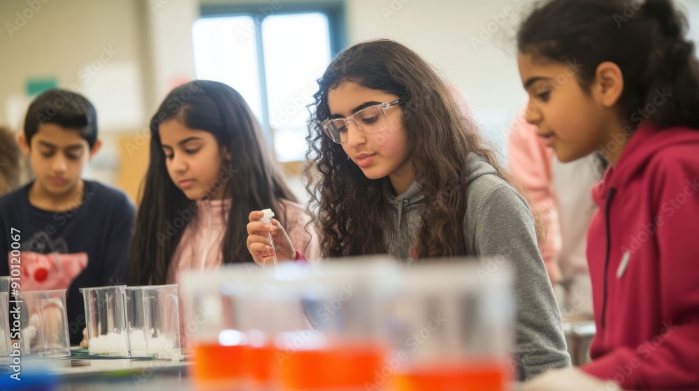 Students from different cultural backgrounds participating in a STEM ...