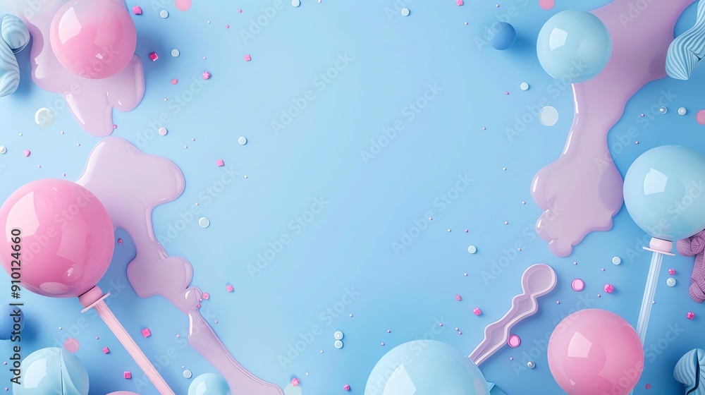 Sword Balloon, border, pastel color background Wallpaper, blank in the ...