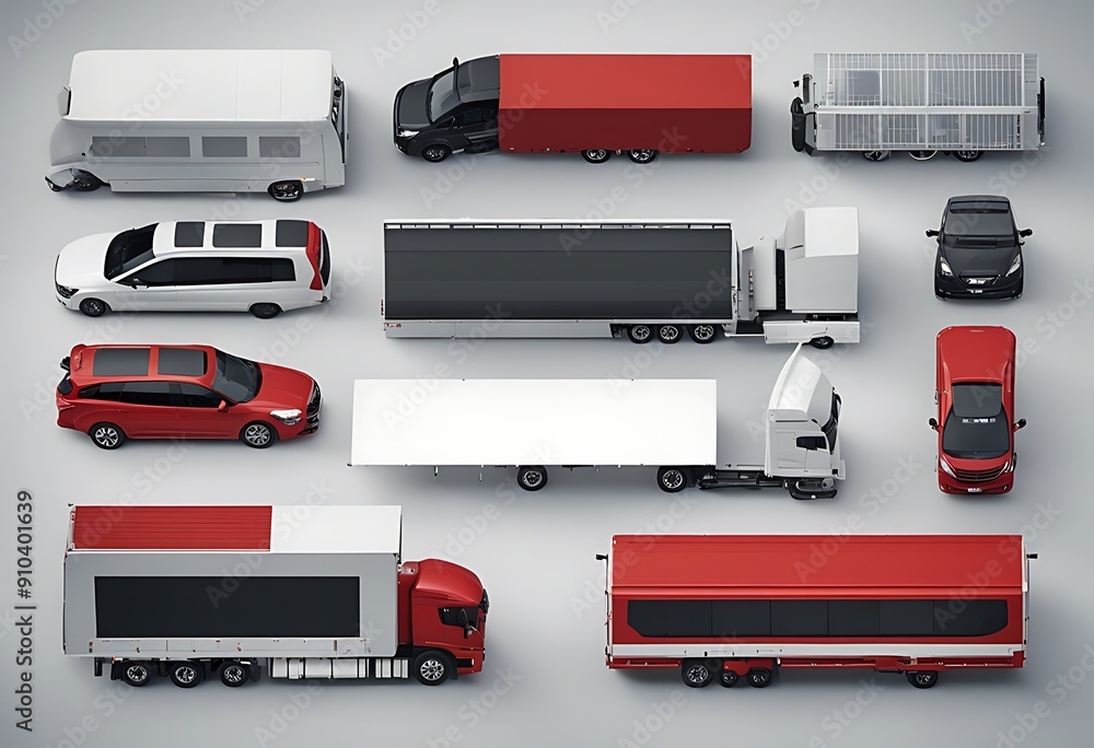 top transport set png view white isolated transparency format realistic ...