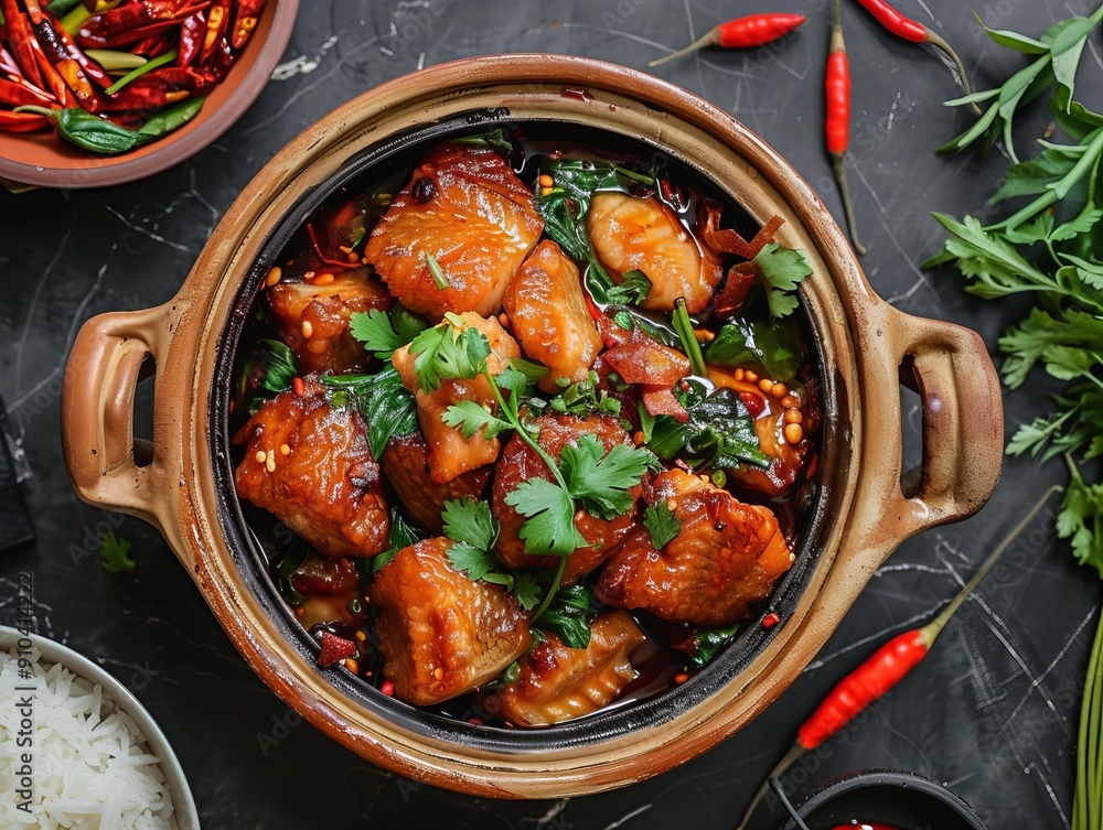 Ca Kho To. The most popular Vietnamese dishes. Caramelized fish ...