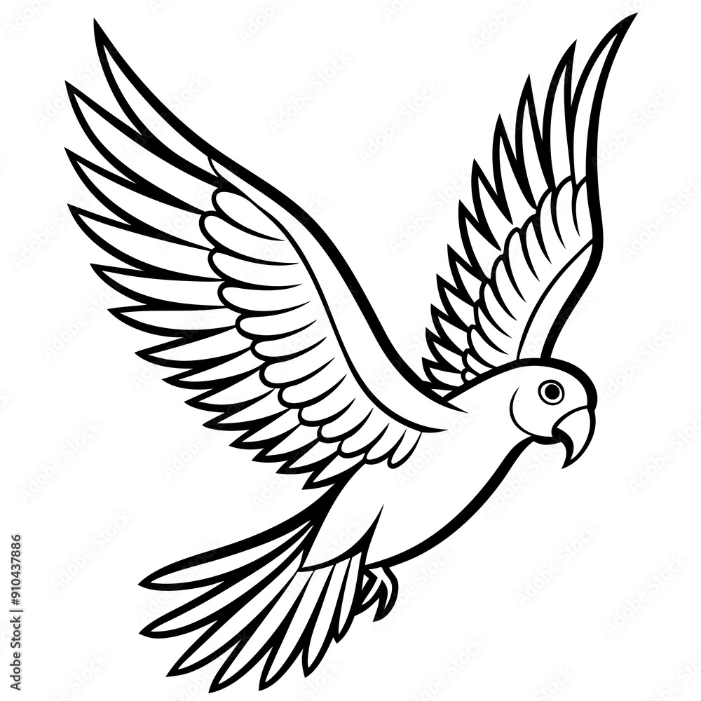 Hand drawn of Cockatoo in zentangle style for Adult coloring book page ...