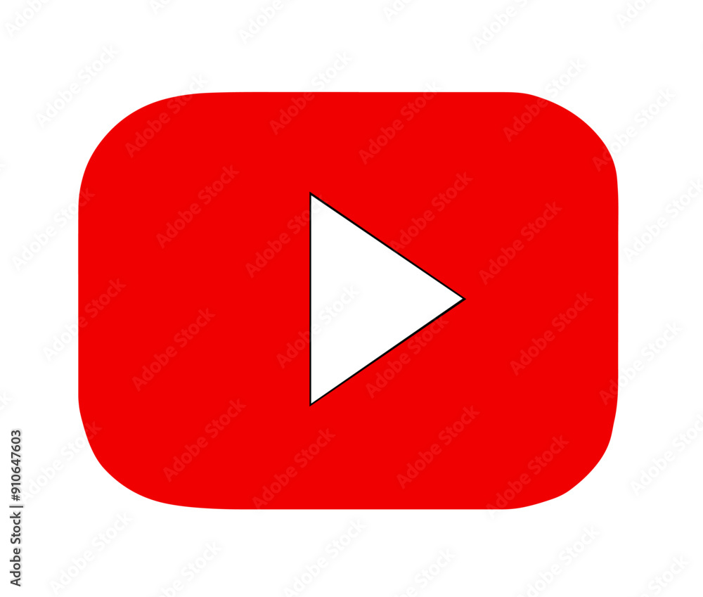 YouTube logo isolated on transparent background. Vector png Stock ...