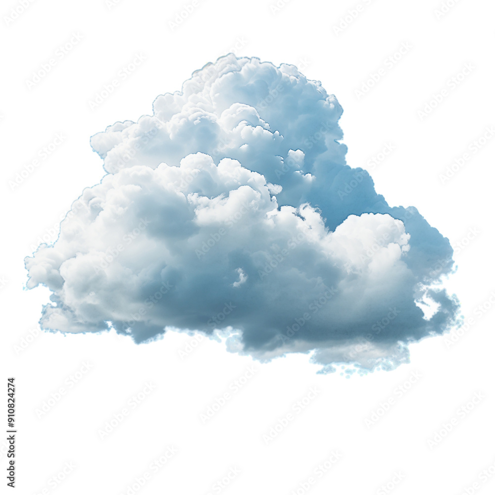 Cloud on transparent background, cloud png, cloud clipart cutout Stock ...