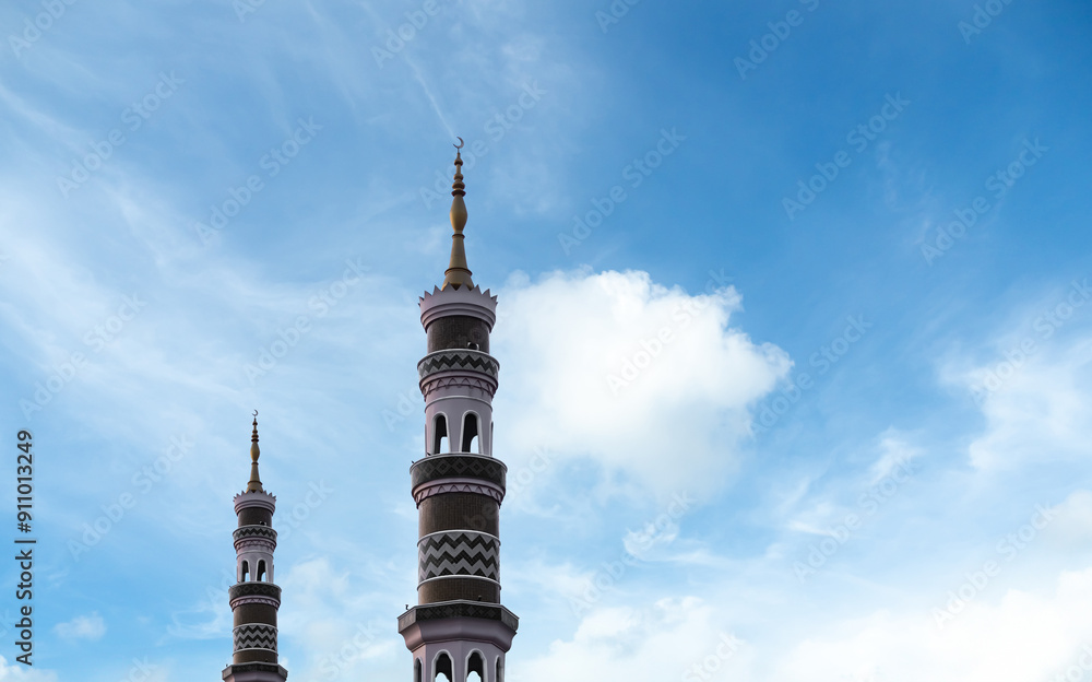 Mosque arab muslim building greeting mubarak islam ramadan element ...
