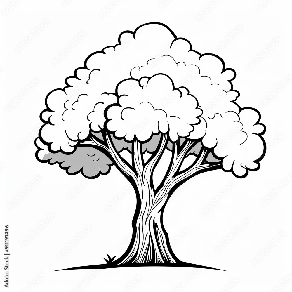 printable tree outline , easy tree drawing for kids , printable outline ...