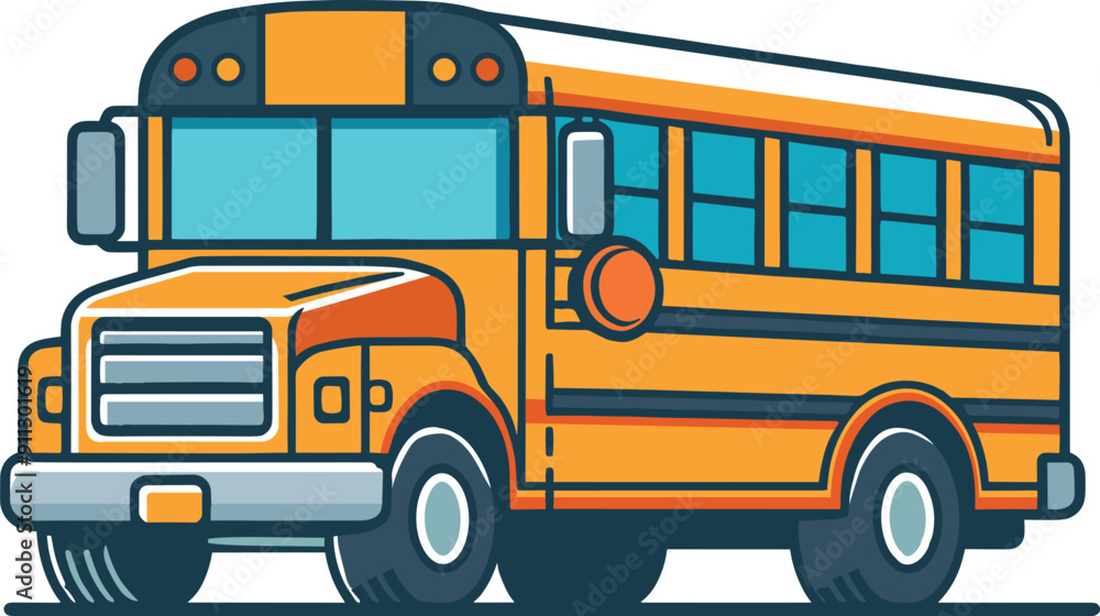 Stock-Vektorgrafik „School bus vector, School buses clip art vector ...