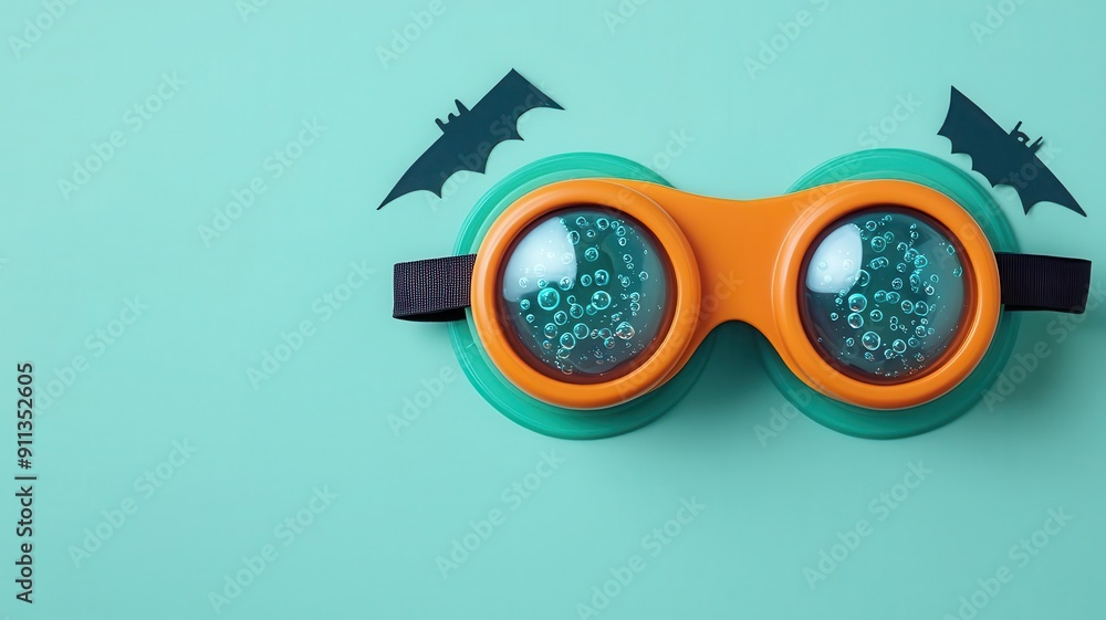 Mad scientist goggles with bubbling lenses, Halloween costume ...