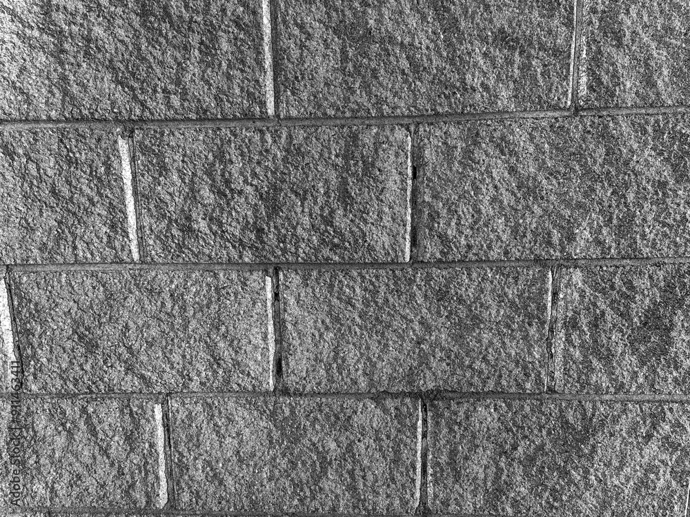 Old brick wall pattern close view background, stone texture surface ...