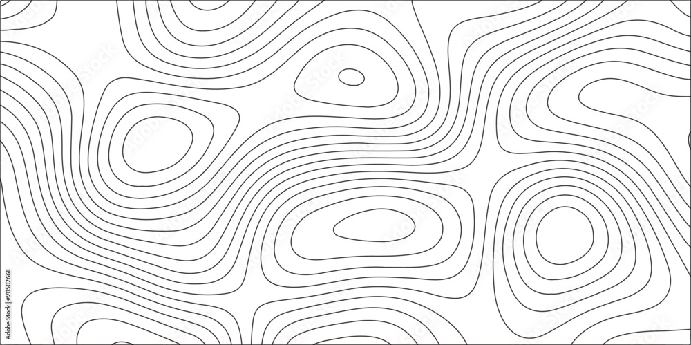 Vector de Stock Topographic contour map & Vector cartography ...