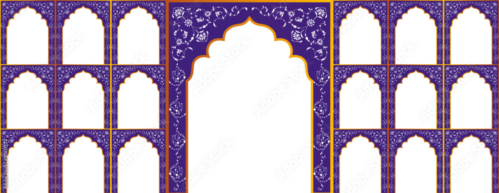 Set of windows Beautiful Arch small and Big Design with Indian ...