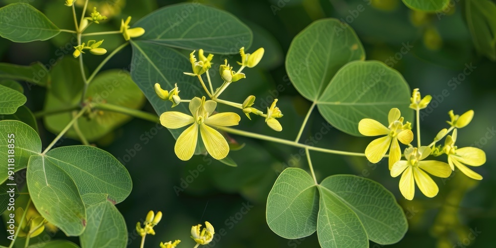 Colutea arborescens Botanical Name for Bladder Senna Leaves Stock Photo ...