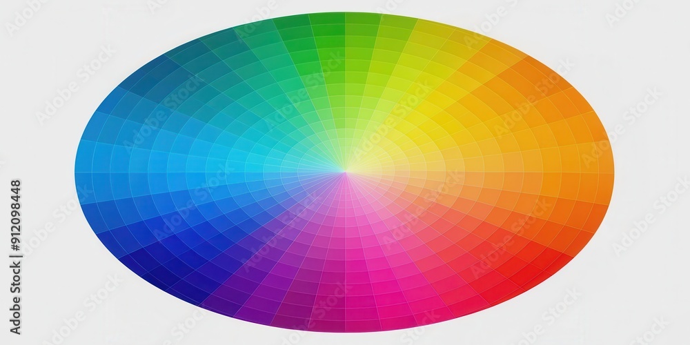 Color circle with primary, secondary, and tertiary colors in full ...