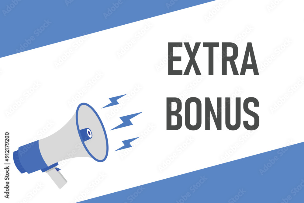 extra bonus button, banner, label, template for website. extra bonus ...