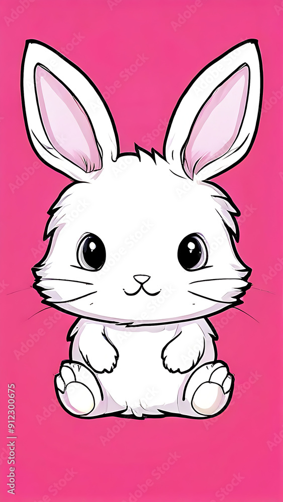 Rabbit - Coloring Page for Kids - Mermaid - Printable - Kindergarten ...