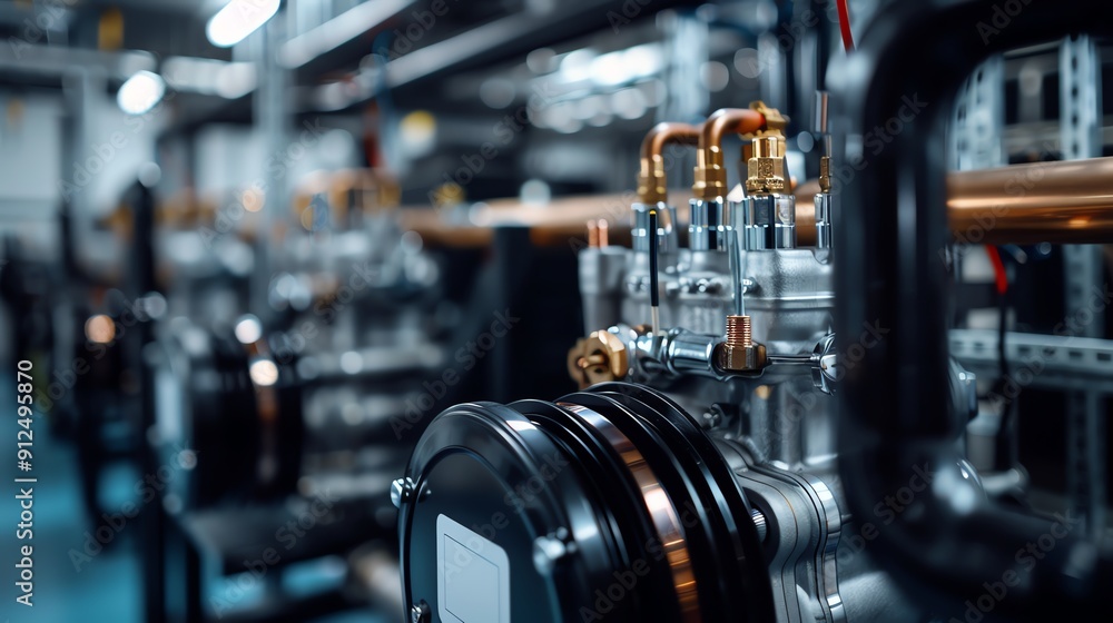 Compressor unit providing air for HVAC system testing, building ...