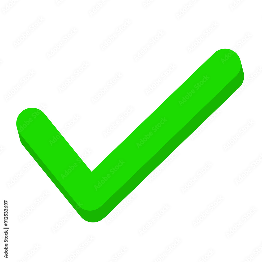 Ilustración de Stock check mark symbol, green check mark, check mark ...