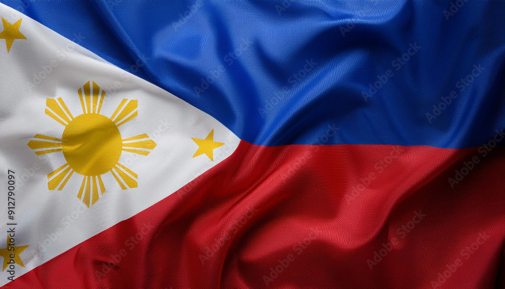 Simple wavy background for the Philippine flag Stock Photo | Adobe Stock