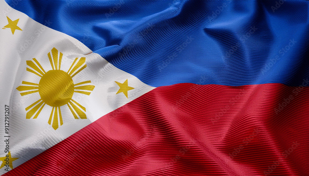 Simple wavy background for the Philippine flag Stock Photo | Adobe Stock