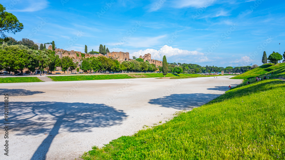 The Circus Maximus, Italian: Circo Massimo, an ancient Roman chariot ...