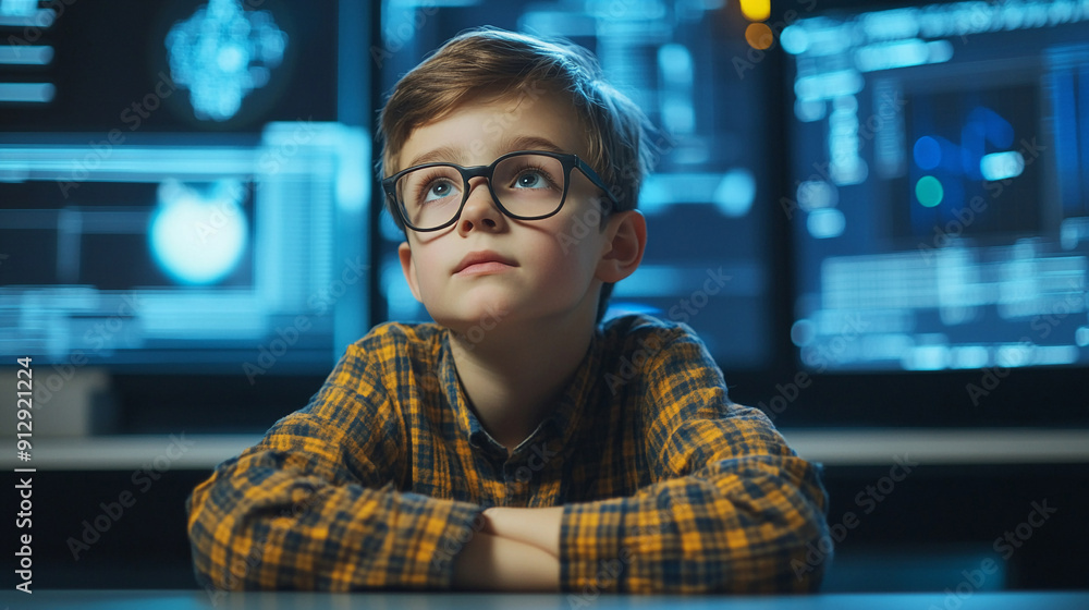 Boy in a computer lab Generative AI is making its way into the ...