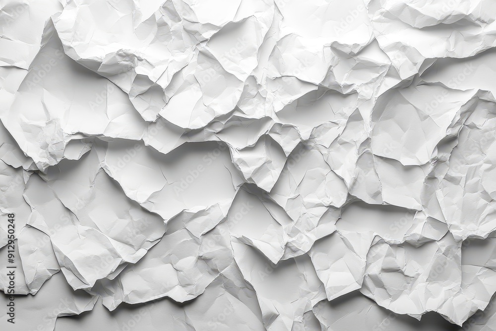 White Background with Crumpled Paper Texture - Poster or Flyer Design ...