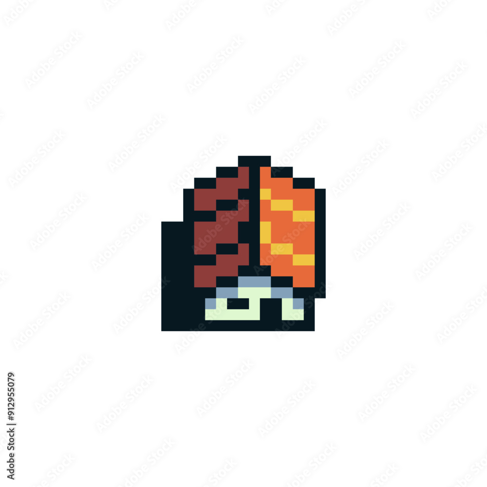 Home icon, house sticker, building pixel art design for logo, web ...