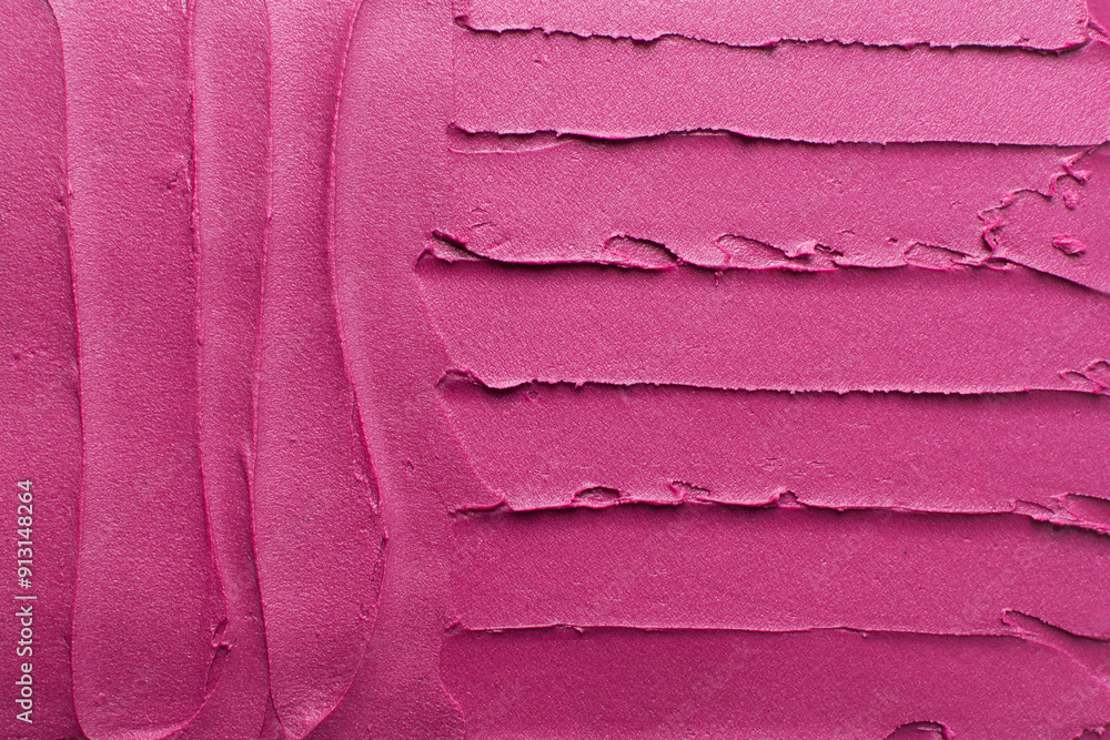 Top view of pink buttercream for decorating cake, silky smooth american ...