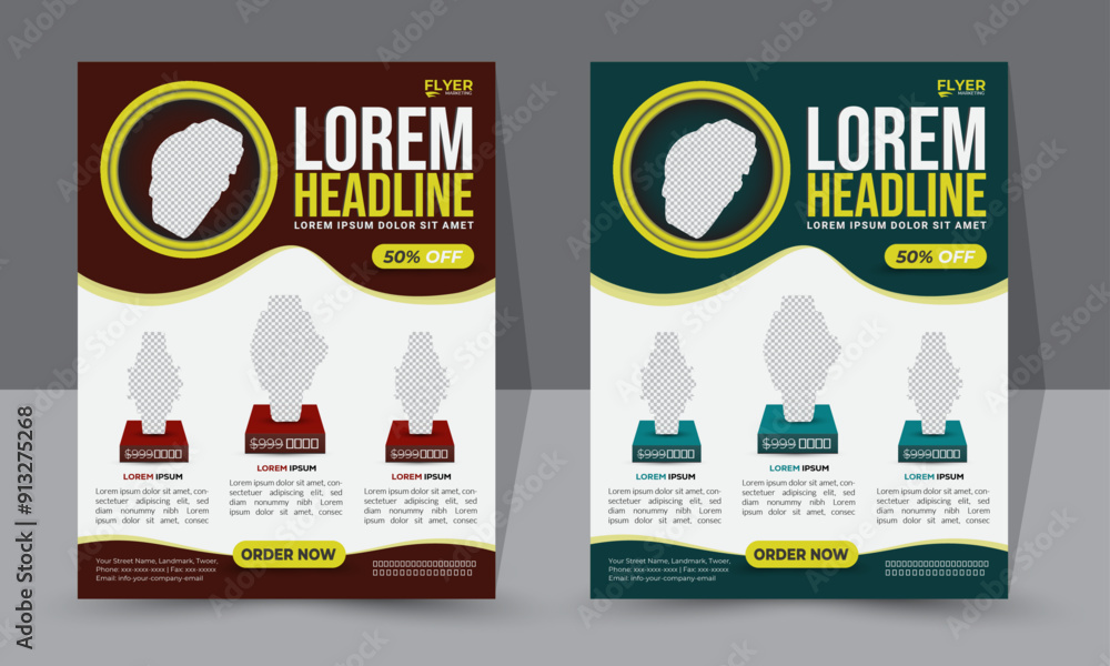 Sleek and Sophisticated Smartwatch Flyer with Dynamic Layout and ...