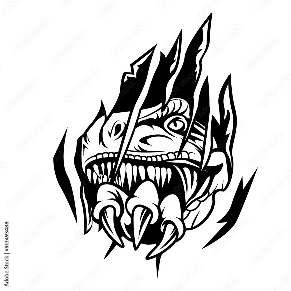 T-rex Scratch Theme | Dinosaur Claw Scratch | Dinosaur | Wild Dinosaur ...