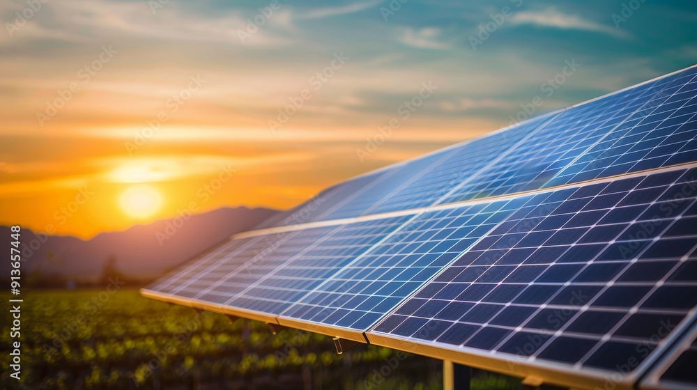 Solar energy solutions for conservation with copy space, covering all ...