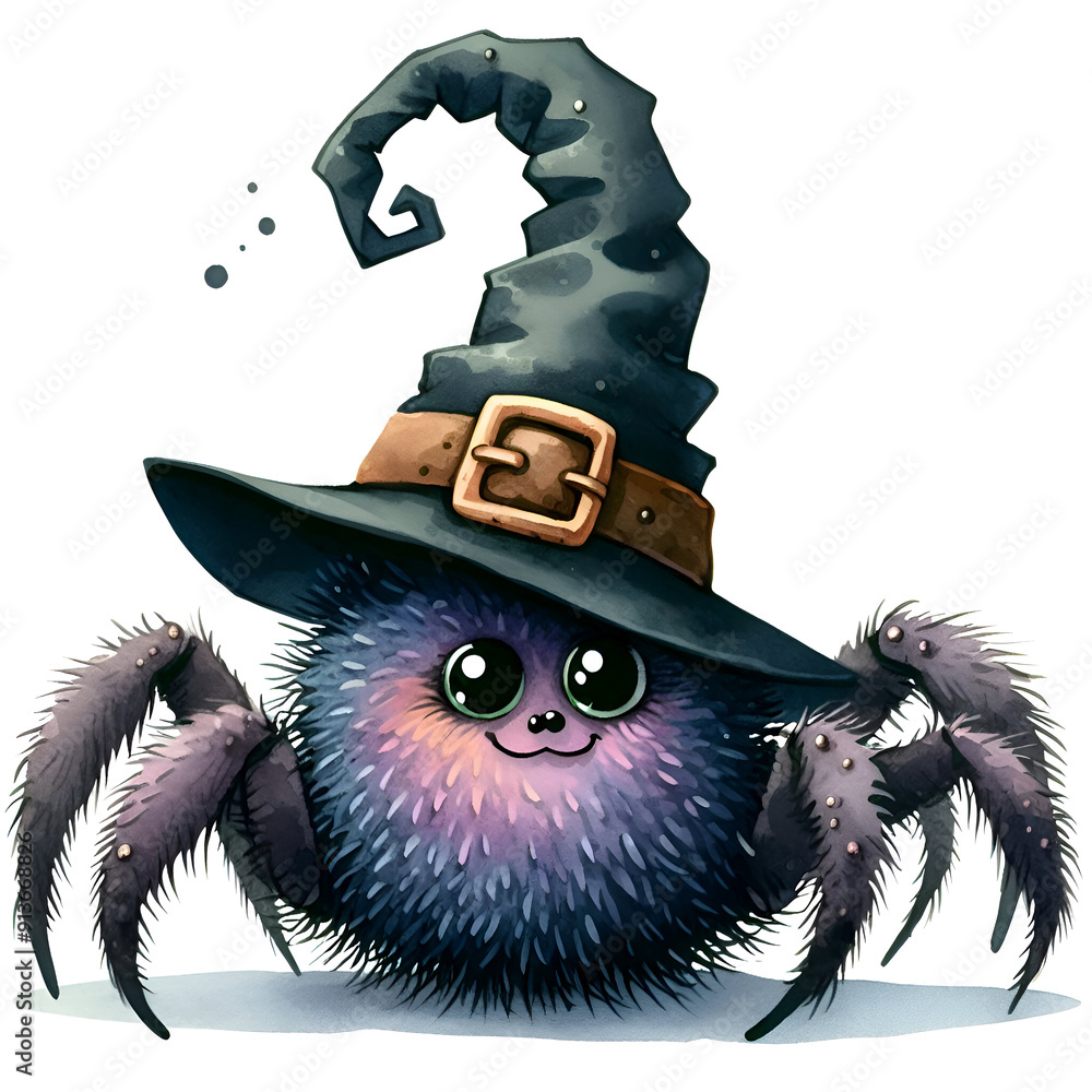 Cute Halloween Spider Clipart, Kawaii Spider, Adorable Halloween Spider ...