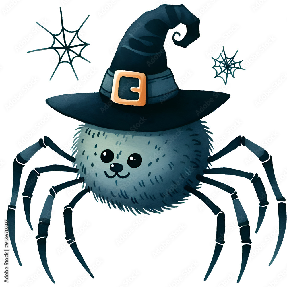 Cute Halloween Spider Clipart, Kawaii Spider, Adorable Halloween Spider ...