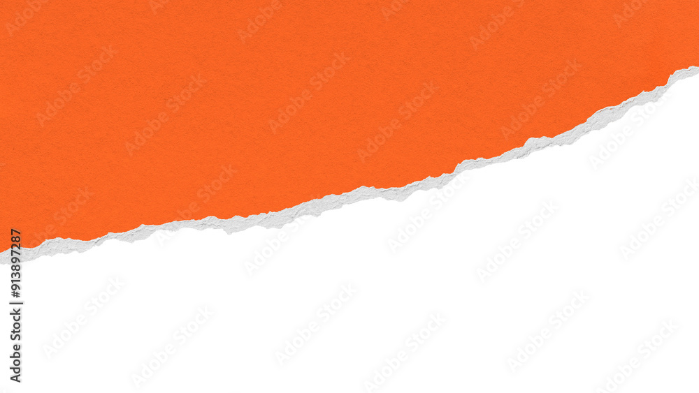 Orange border png sticker, paper craft on transparent background Stock ...