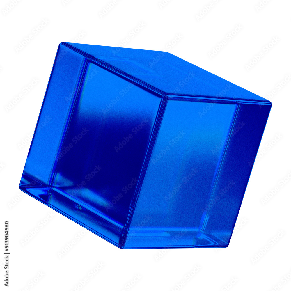 Blue cube png sticker, transparent background Stock Illustration ...