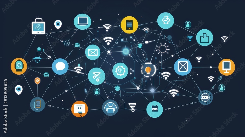 An image depicting the integration of IoT devices with customer service ...