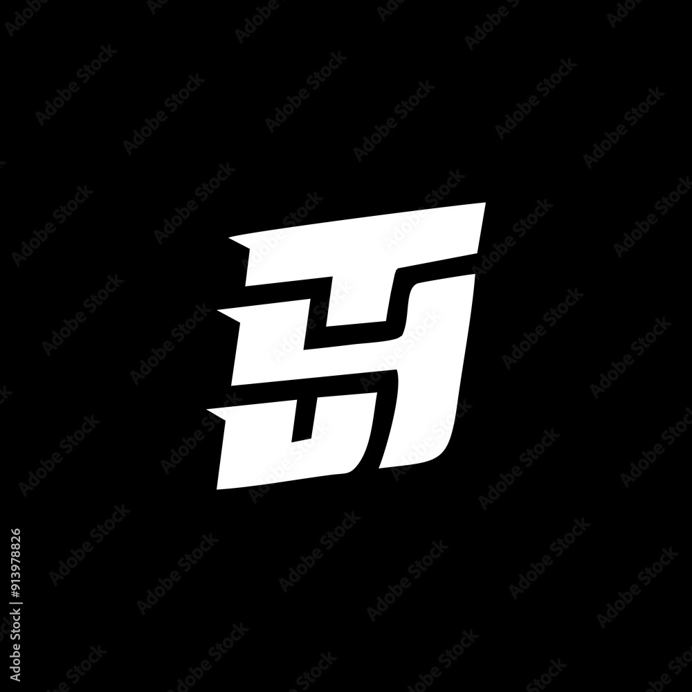 JH logo letter design on luxury background. JH logo monogram initials ...