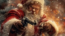 Santa With A Gun Free Stock Photo - Public Domain Pictures