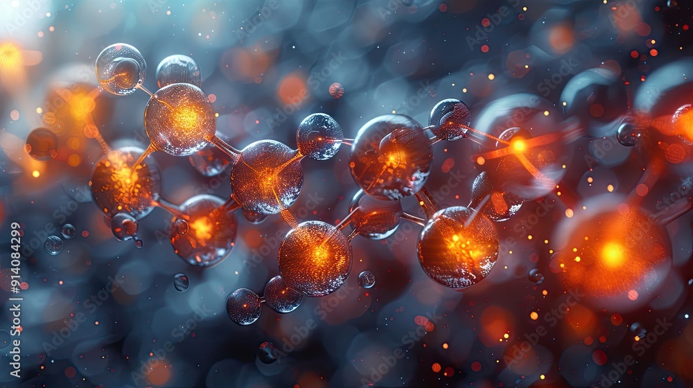 Visualizing the van der Waals structure of tripeptide molecule in a 3D ...