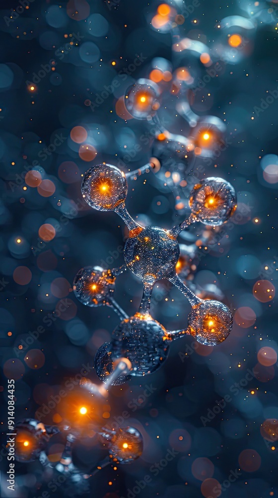 Visualizing the van der Waals structure of tripeptide molecule in a 3D ...