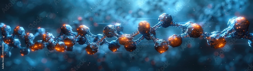Visualizing the van der Waals structure of tripeptide molecule in a 3D ...