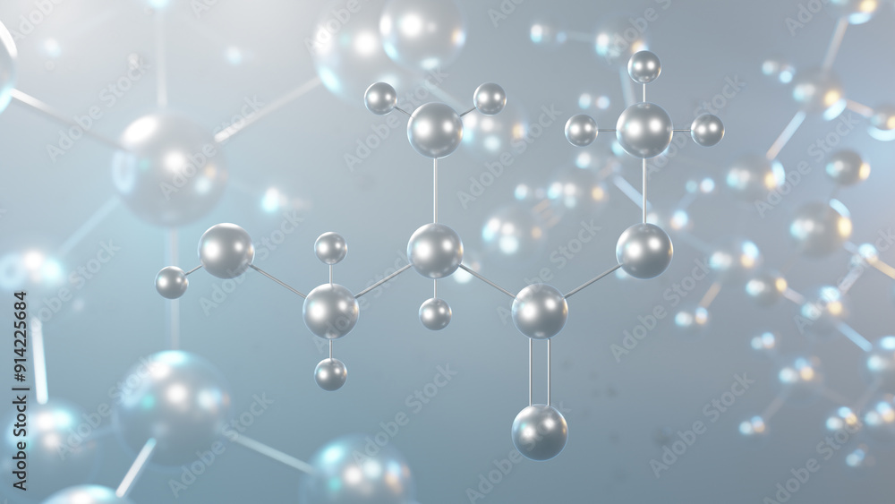 cysteine methyl ester molecular structure, 3d model molecule, amino ...
