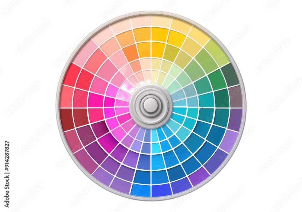 Color picker color wheel isolated on transparent background ...