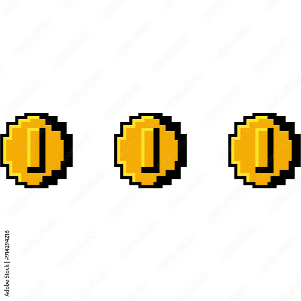 Pixel art landscape, Pixel Game Icons, brick wall pattern background ...