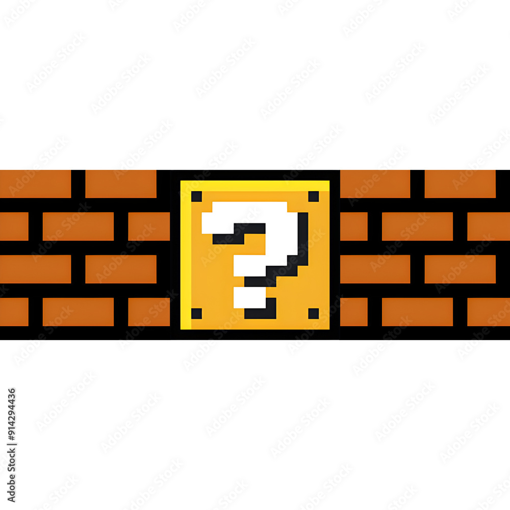 Pixel art landscape, Pixel Game Icons, brick wall pattern background ...